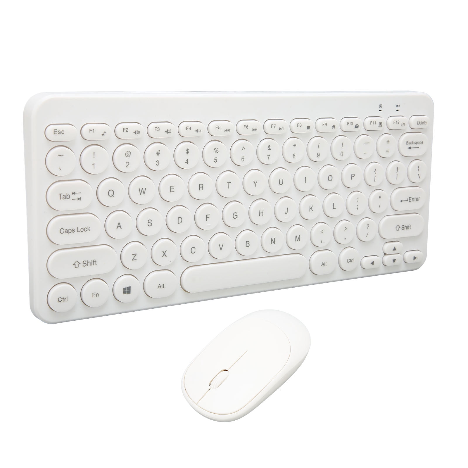 Ergonomic 2.4G Wireless Keyboard Mouse, 78 Keys, Mute Buttons, UV Tech ...