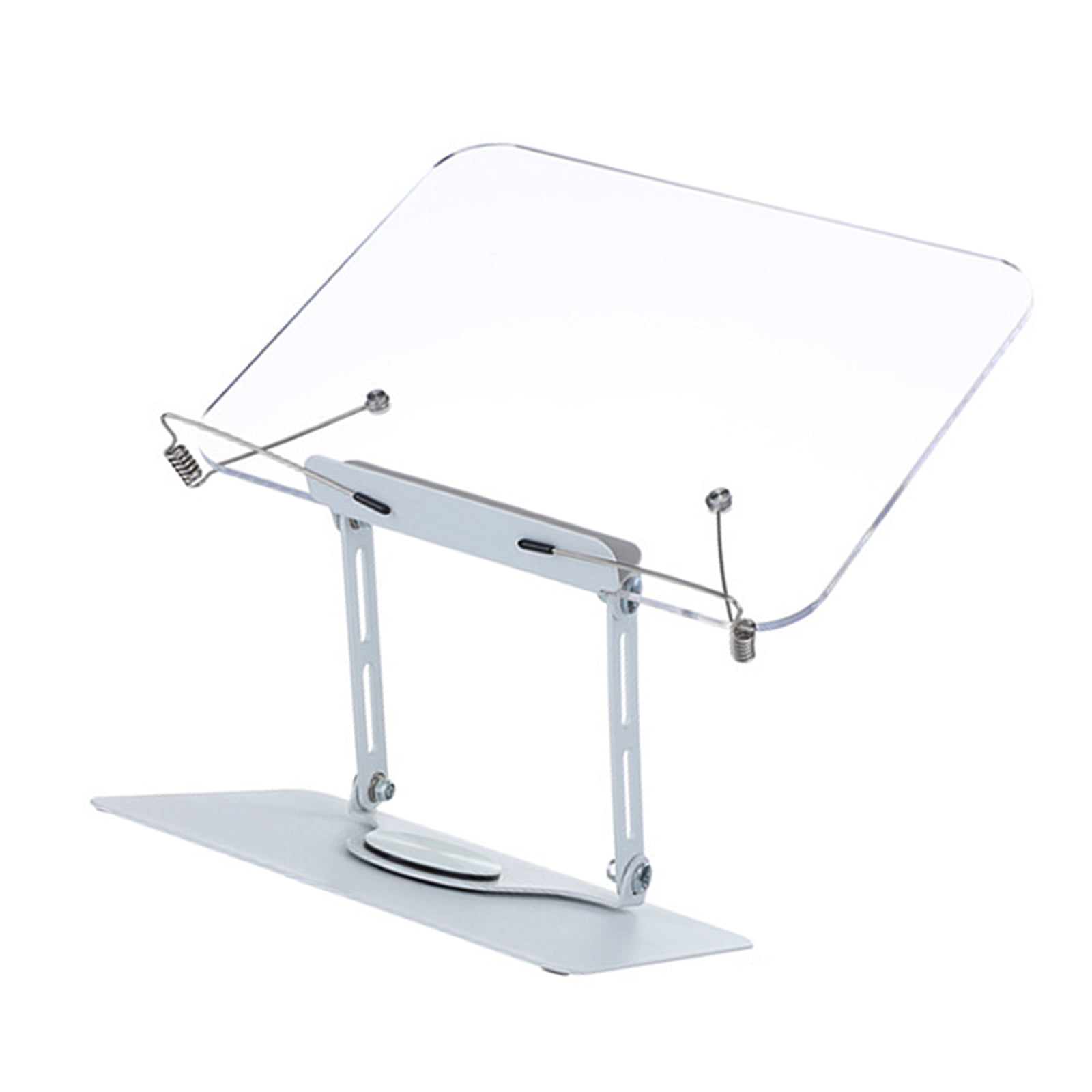 Ergonomic Adjustable Book Stand Spring Clip Holder for Reading Cooking ...