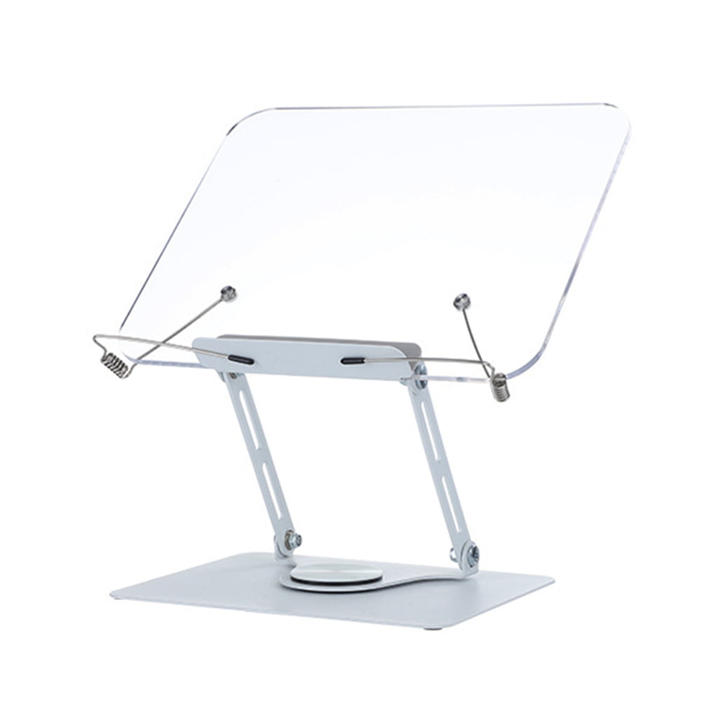 Ergonomic Adjustable Book Stand Spring Clip Holder for Reading Cooking ...