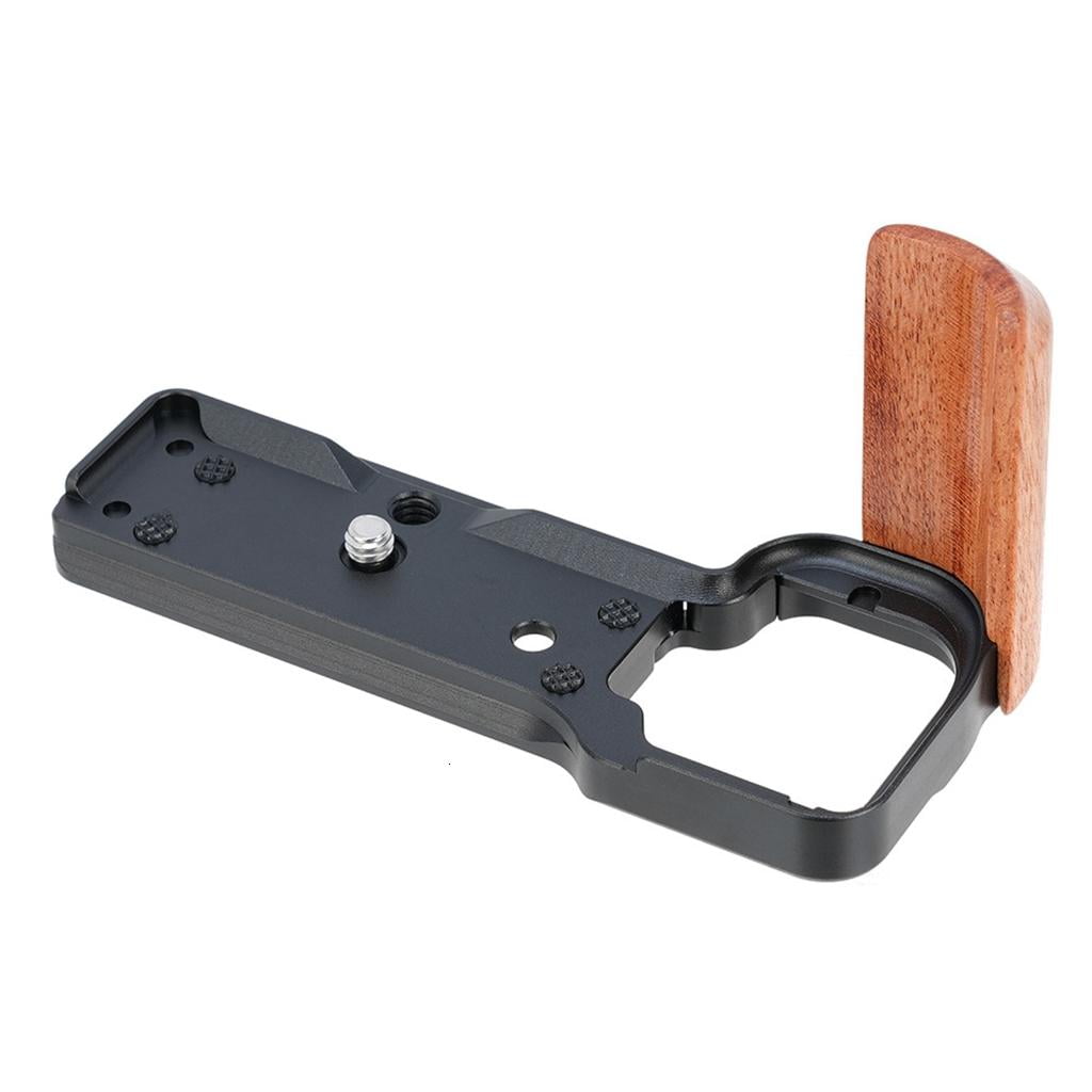 Ergonomic Cameras Wood Handle Rapid Mount Plate For ZVE10 Photographers ...