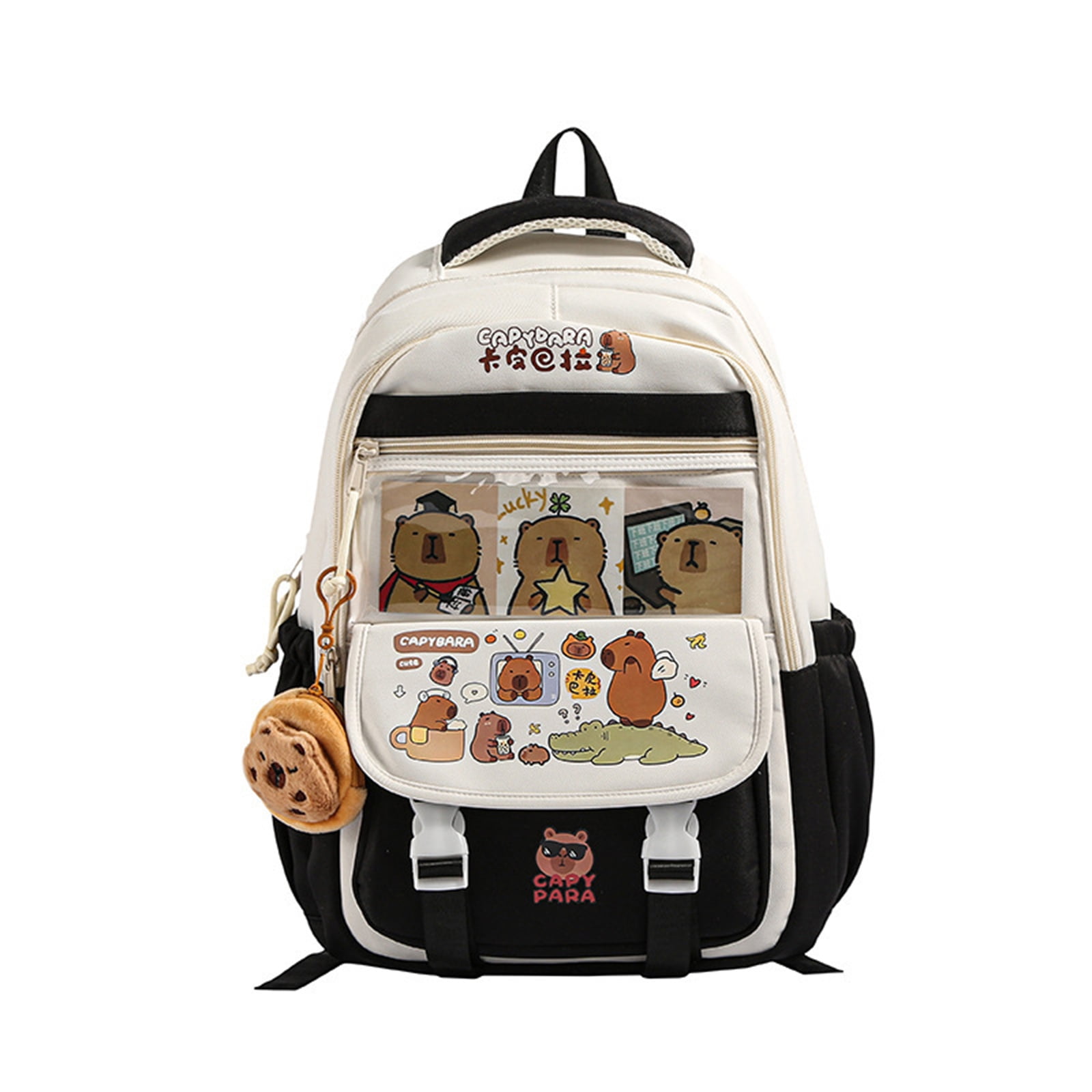 Ergonomic Capybara Backpack School Bag Large Book Bags For Comfort And ...