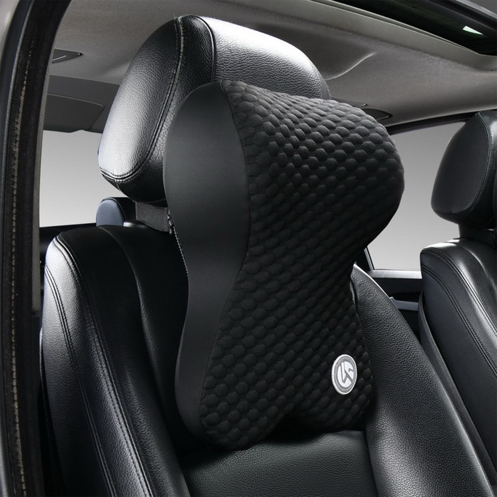 Ergonomic Car Headrest Pillow - Memory Foam Neck Support with ...