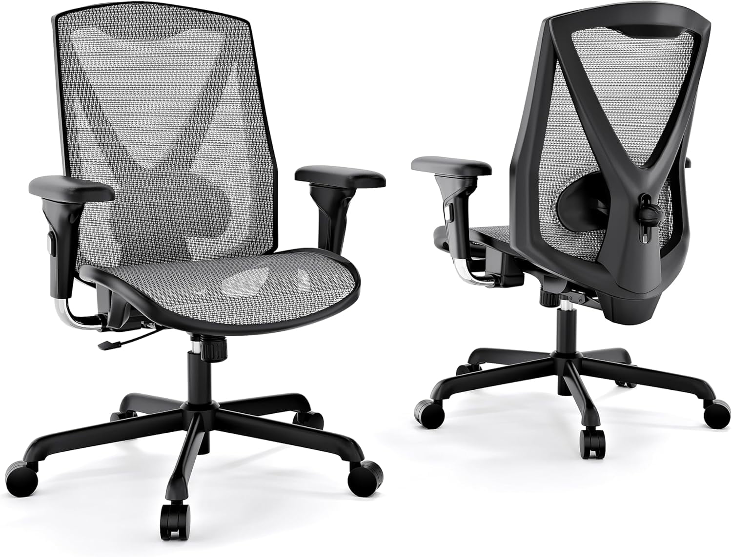 Ergonomic Chair High-Back Swivel Computer Gaming Chair with Lumbar ...