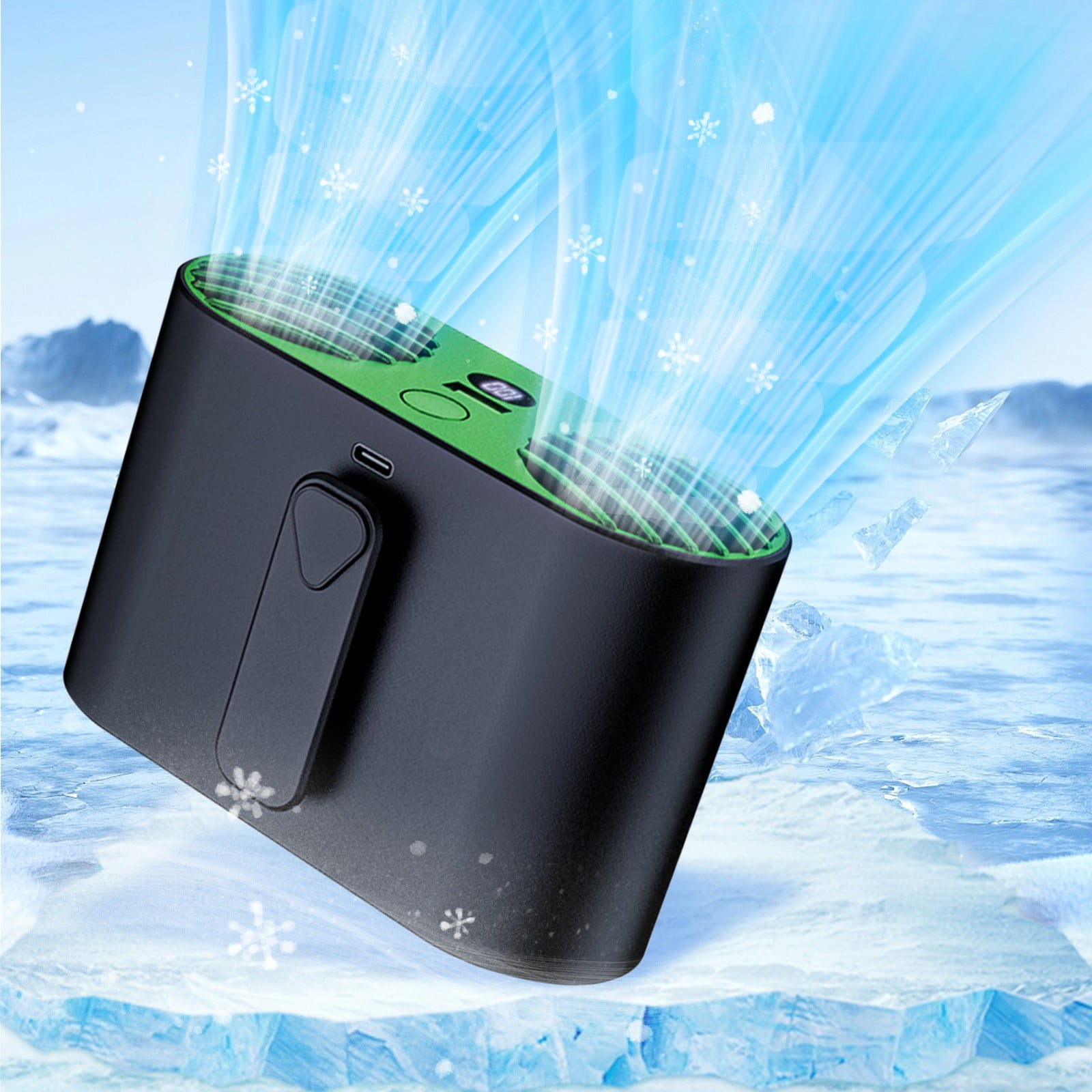 Ergonomic Cool Fan With Conditioning Vent Fast And Long Rechargeable ...