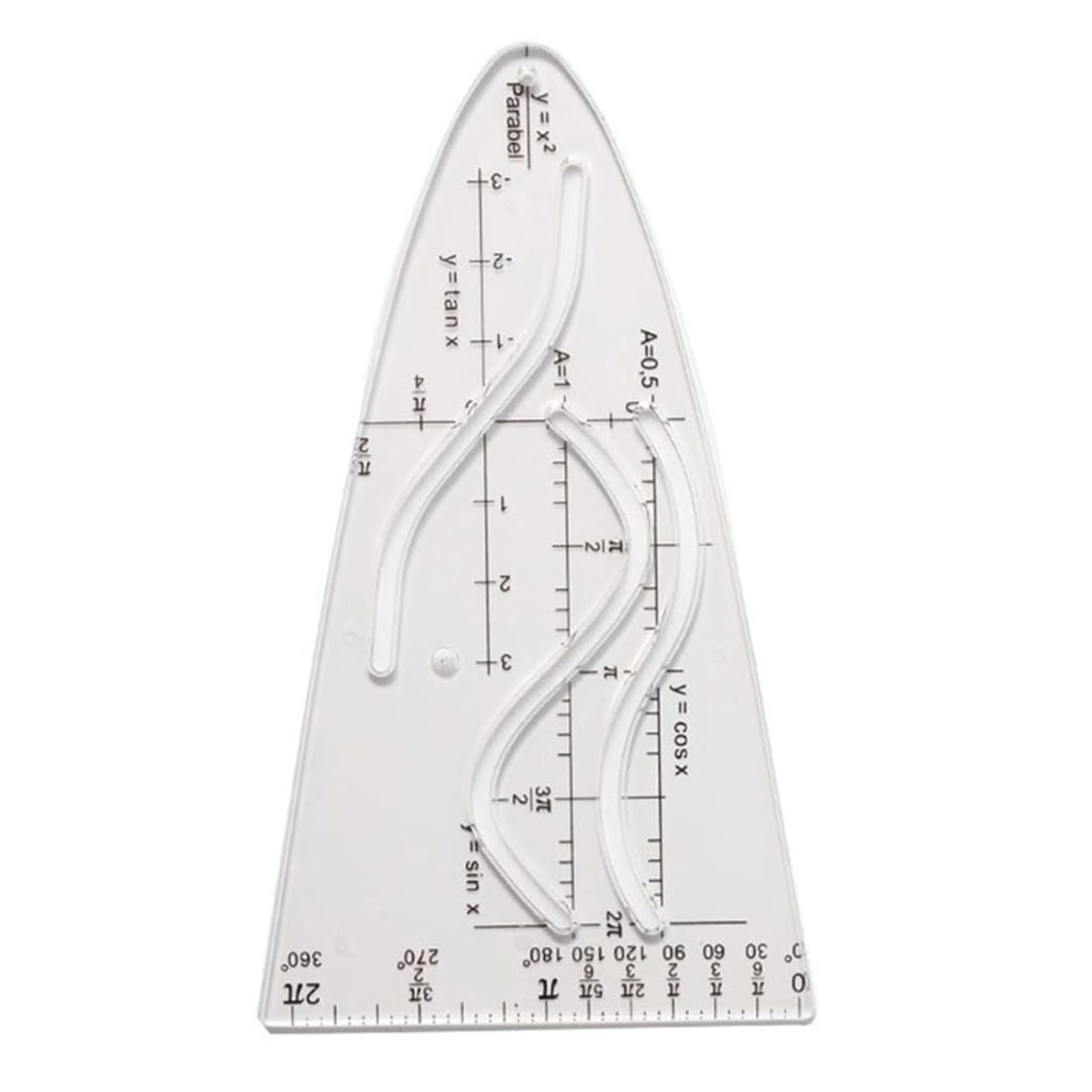 Ergonomic Cosine Geometry Ruler Parabolic Stencil Cosine Ruler For ...