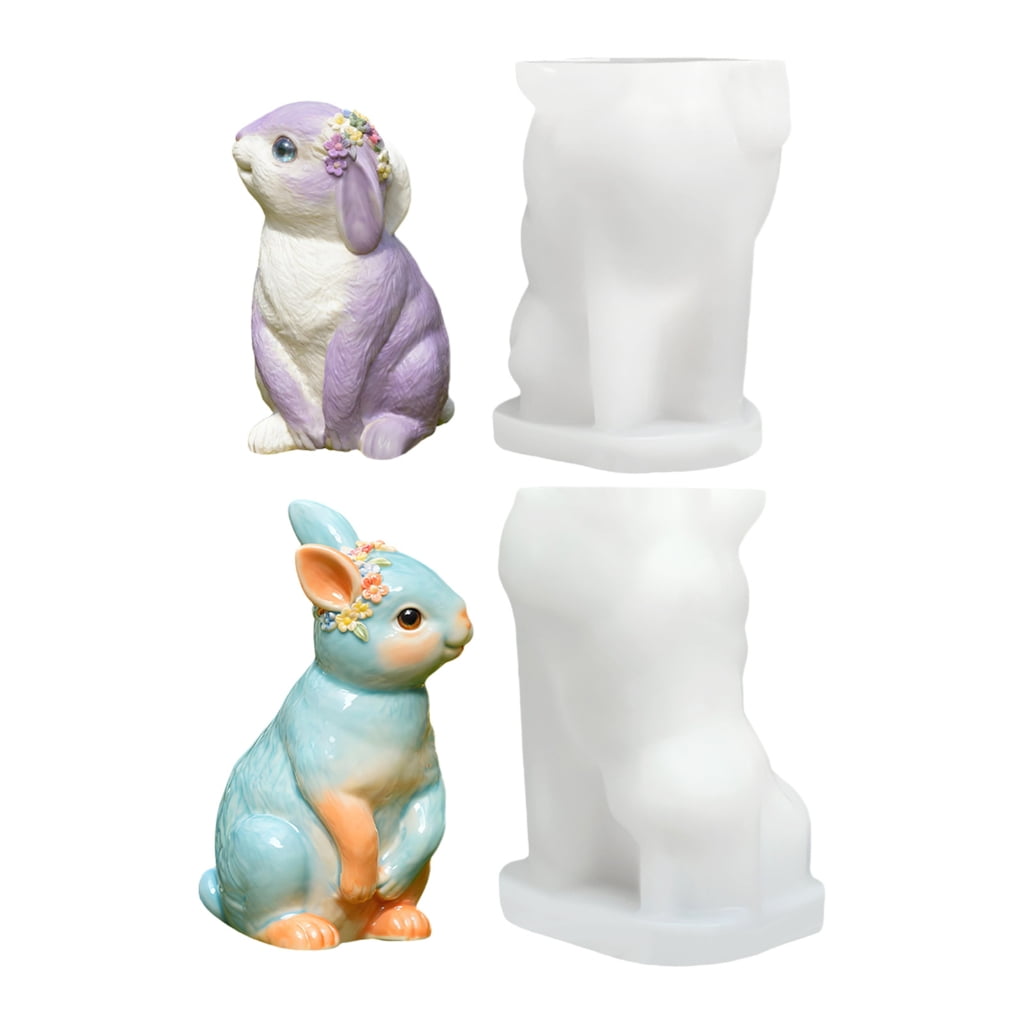 Ergonomic Crafting Accessories Rabbits Shape Silicone Texture for Resin ...