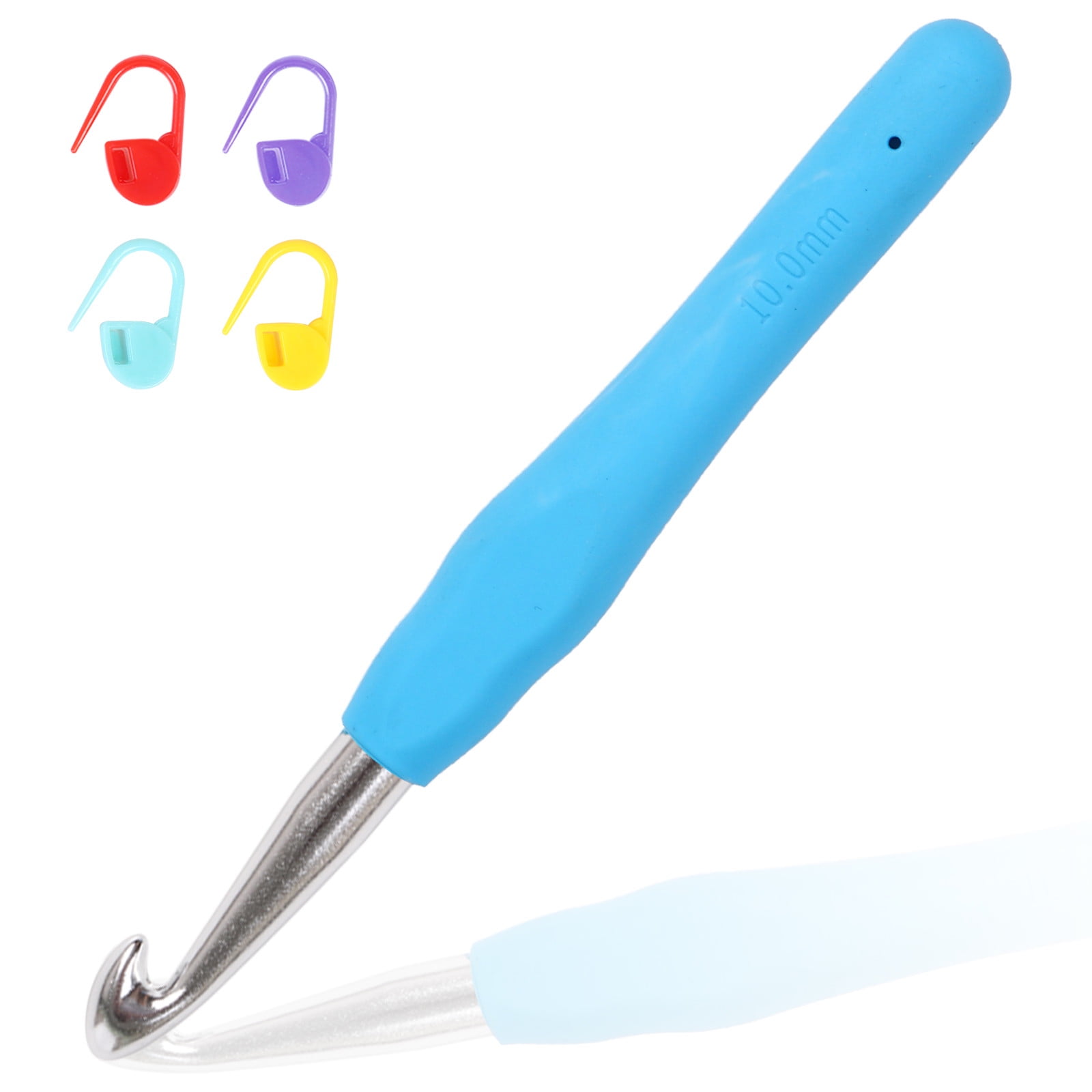 Ergonomic Crochet Hook Soft Grip Rubber Handles for Beginners - Walmart.com