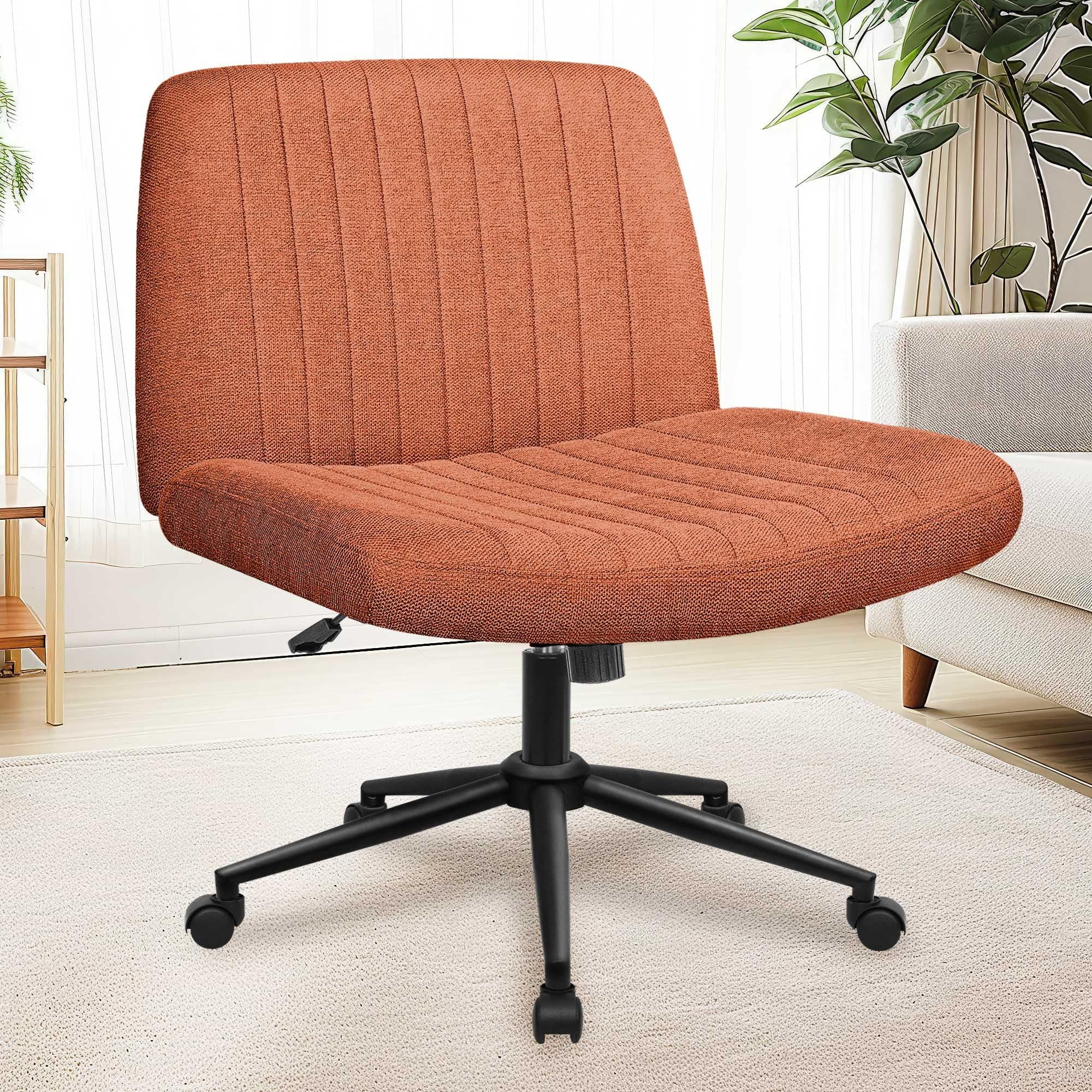 Criss Cross Chair with Wheels and Pads, Ergonomic Swivel Computer Desk ...