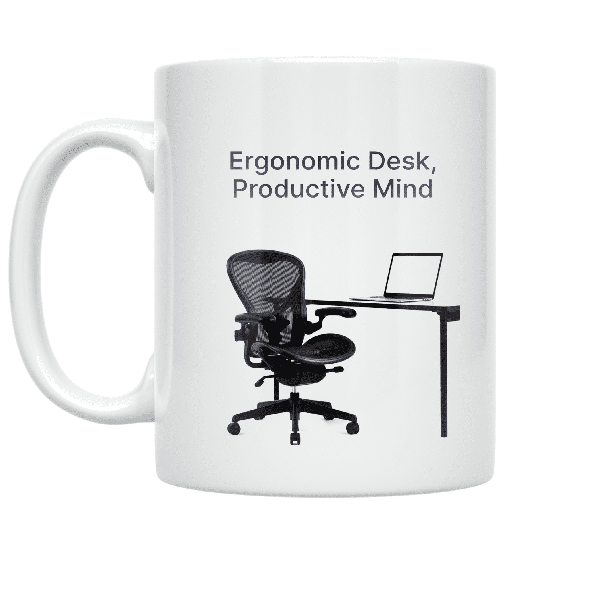 Ergonomic Desk, Productive Mind - Home Office Enthusiast - 11 oz ...