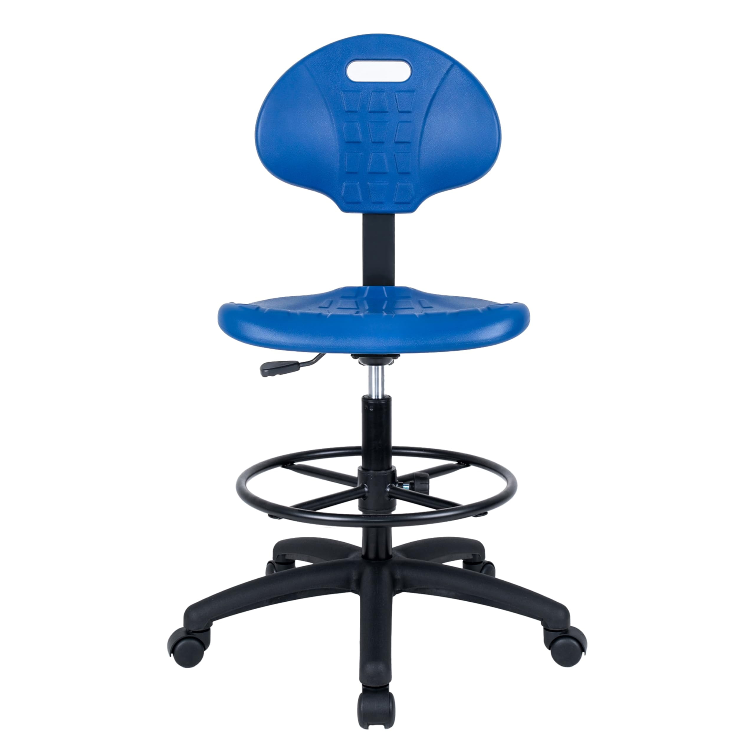Ergonomic Drafting Stool Chair, Polyurethane Design, 18" Footring & 10 ...
