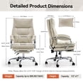 Ergonomic Executive Office Chair with Arms and Foot Rest | Reclining ...