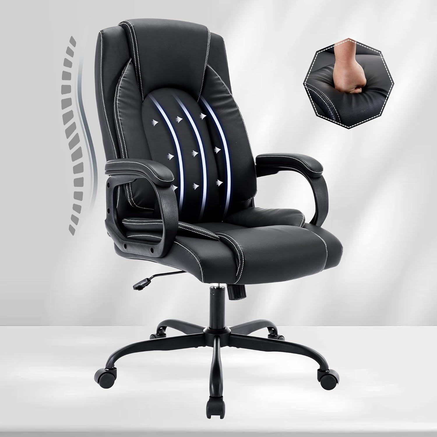Ergonomic Executive Office Chair,Computer Desk Chair with Comfortable ...