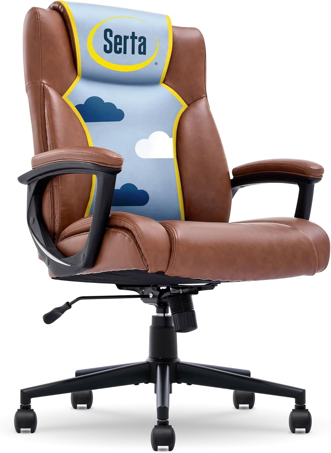 Ergonomic Executive Office Chair – Layered Body Pillows & Contoured ...
