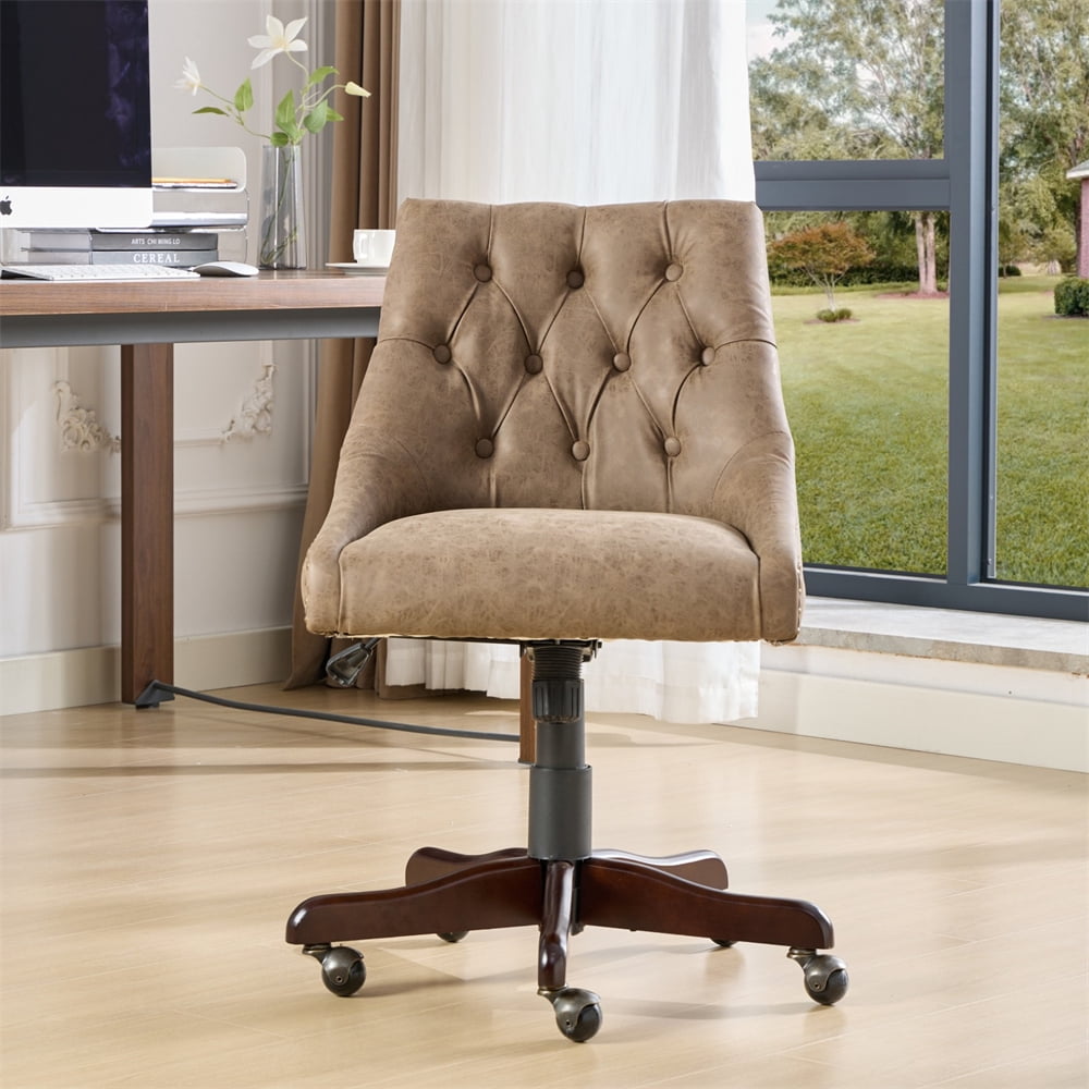 Ergonomic Fabric Office Chair, Medieval Retro Style Sheepskin Pattern ...