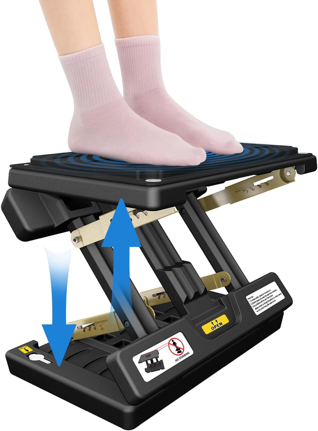 Ergonomic Foldable Foot Rest, 12 Modes Adjustable Computer Foot Rest ...