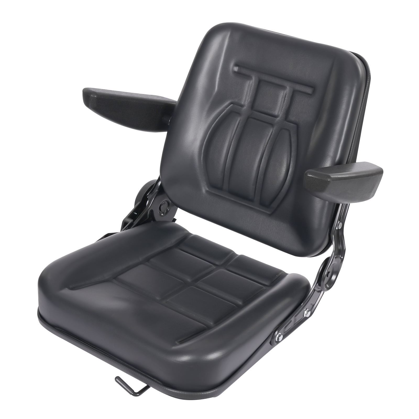 Ergonomic Forklift Seat with Adjustable Backrest, 132-176lbs Load ...