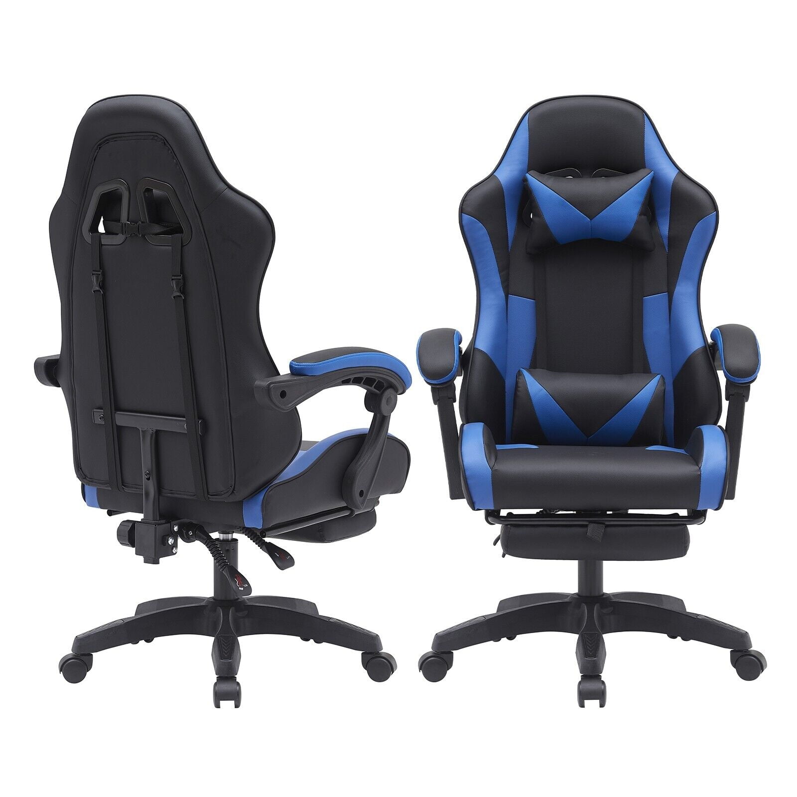 Ergonomic Gaming Chair Computer Racing Reclining Swivel Game Chair w ...