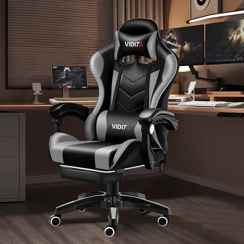 Ergonomic Gaming Chair for Adults and Teens - Racing Style PC Office Chair with Lumbar Support ...