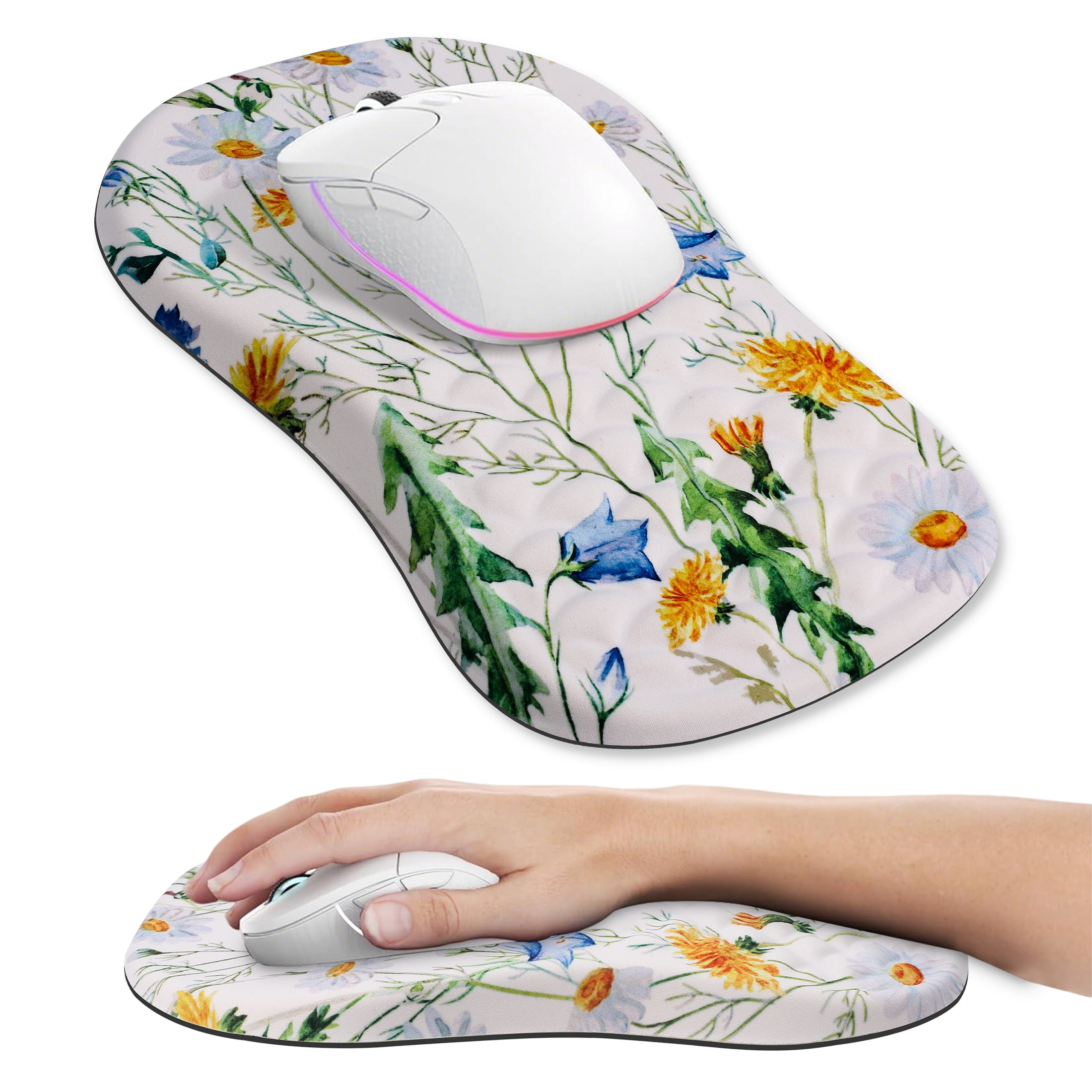 Ergonomic Gel Mouse Pad with Wrist Rest, Memory Foam Carpal Tunnel ...