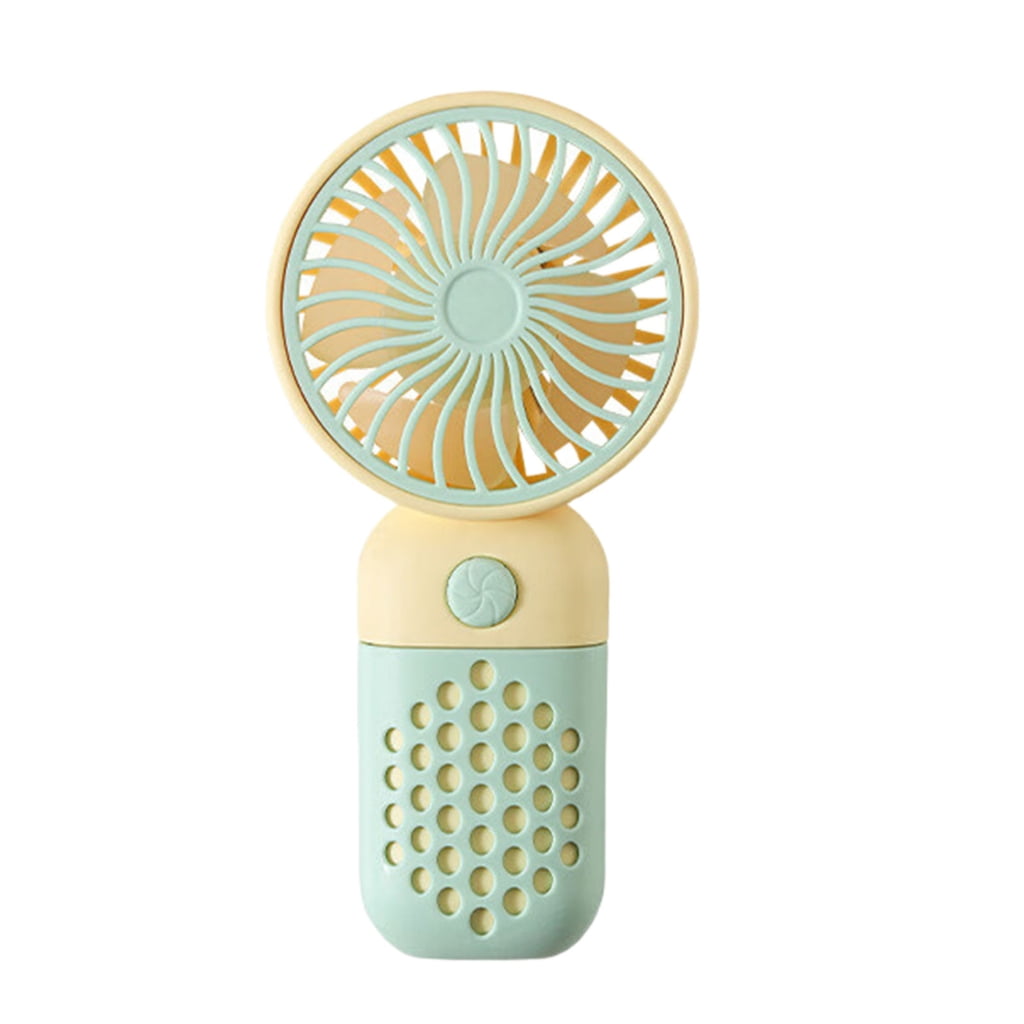 Ergonomic Handheld Mini Desk Fan USB Powereds Rechargeable Quiet ...
