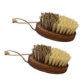 Ergonomic Handle Produce Brush with Natural Sisal Vegetable Washing ...