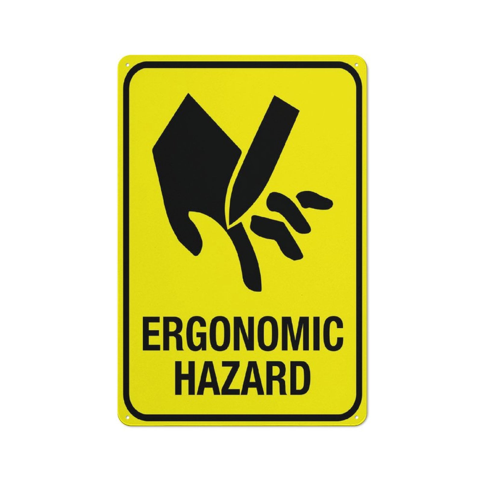 Ergonomic Hazard Sign Outdoor Metal Sign - 12 X 8 Metal Signs For ...