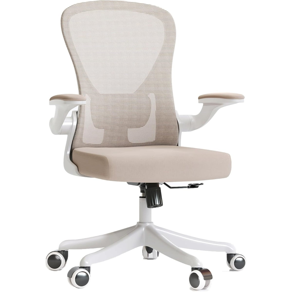 Ergonomic High Back Office Chair with Adjustable Lumbar Support Flip-Up ...