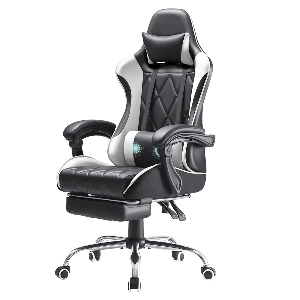 Ergonomic High Back Video Game Chair with Swivel Seat and Headrest ...