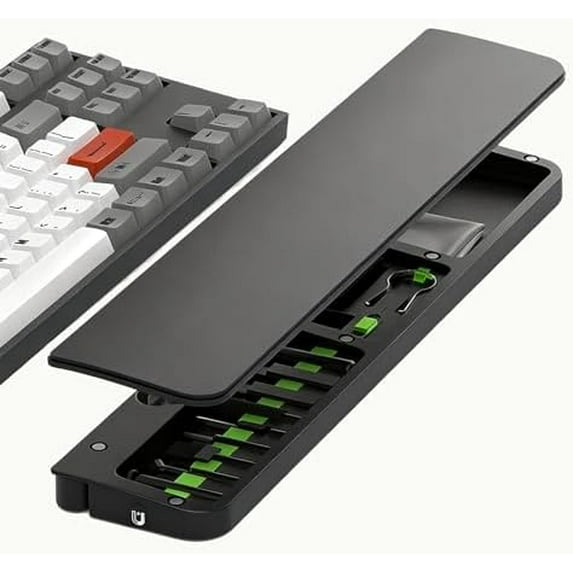 Ergonomic Keyboard Wrist Rest with 22-in-1 Cleaning Kit, Non-Slip Base ...