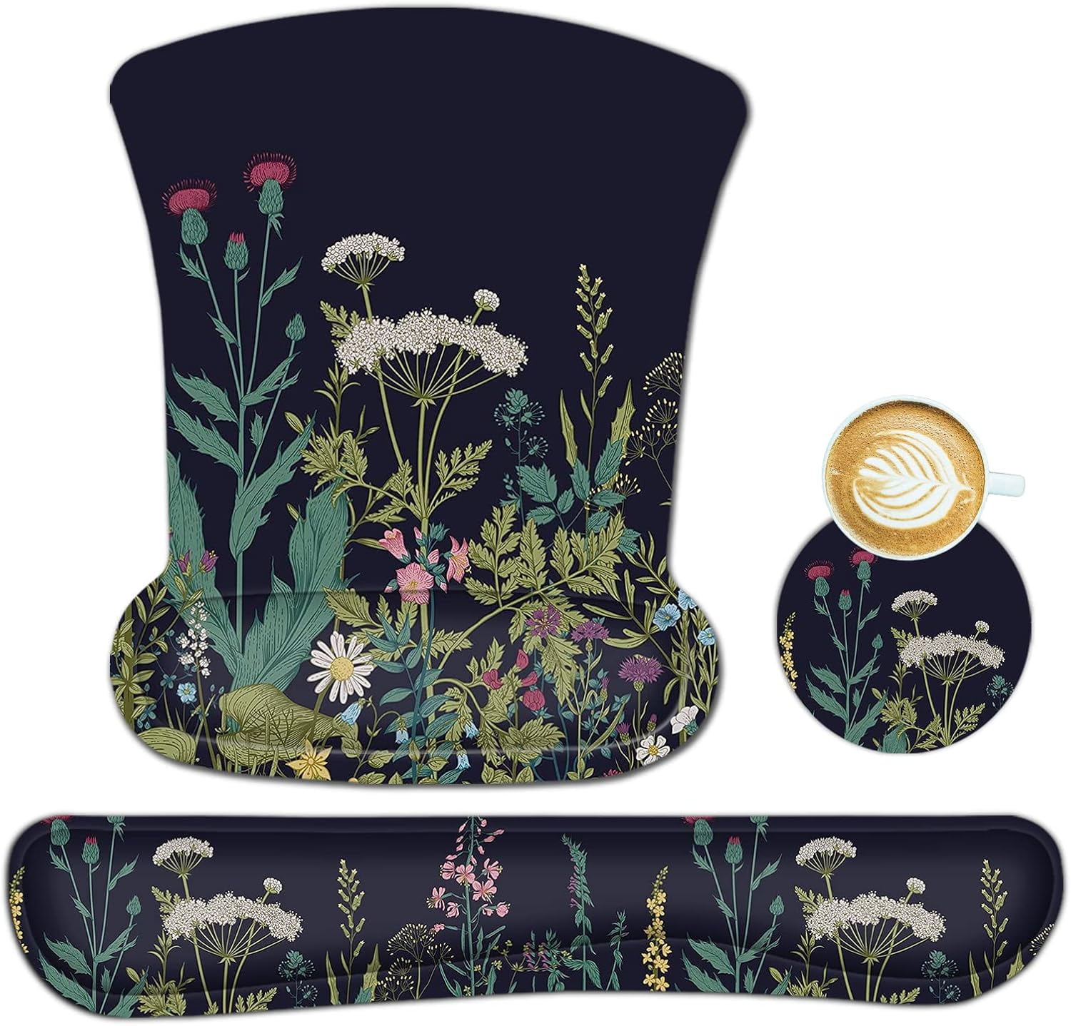 Ergonomic Keyboard Wrist Rest and Mouse Pad with Wrist Support Set ...