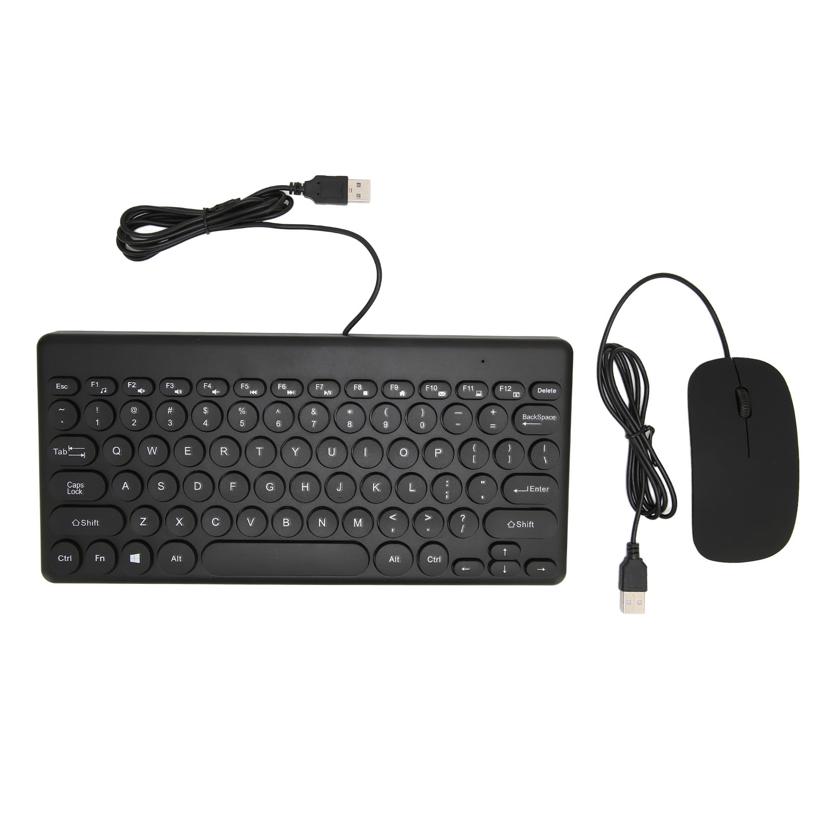 Ergonomic Keyboard and Mouse Combo - Power Saving, 78 Keys, Round ...