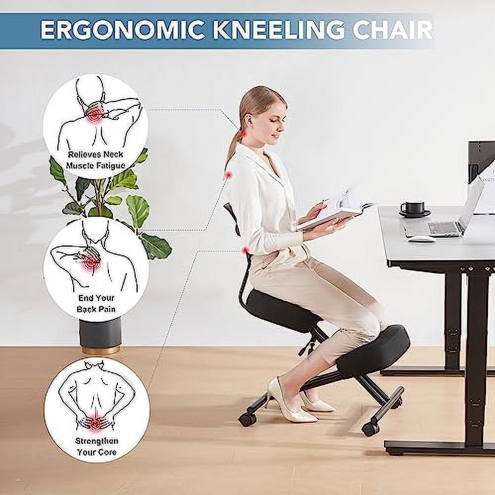 Ergonomic Kneeling Chair with Back Support, Ergonomic Kneeling Tool ...