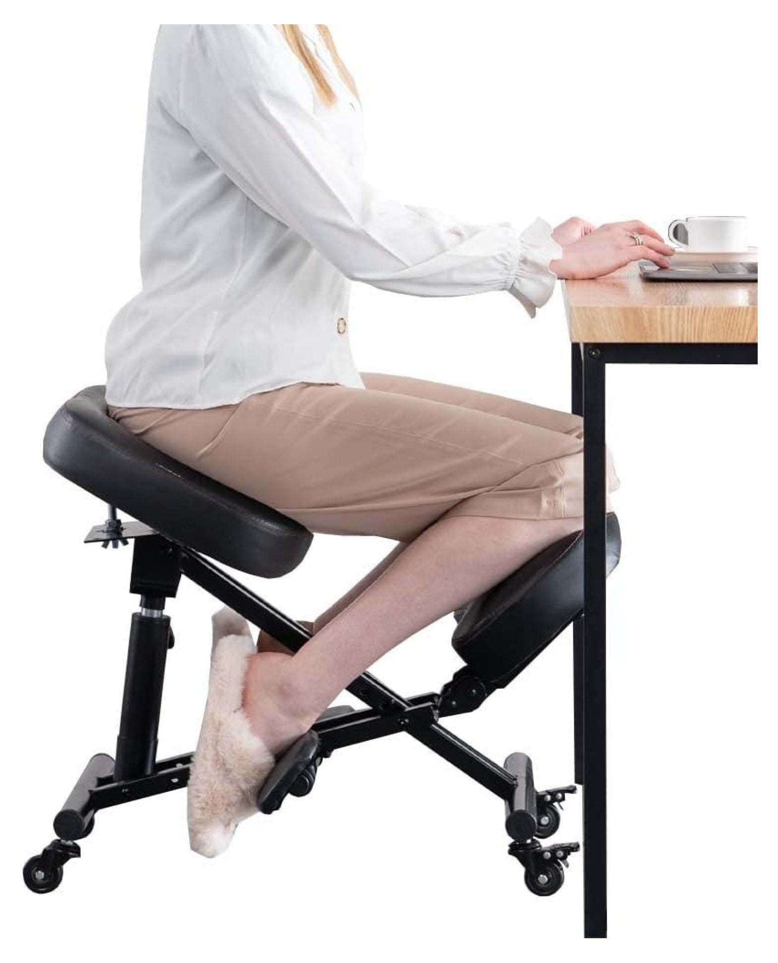 Ergonomic Kneeling Chair with Footrests, Adjustable Knee Stool for ...