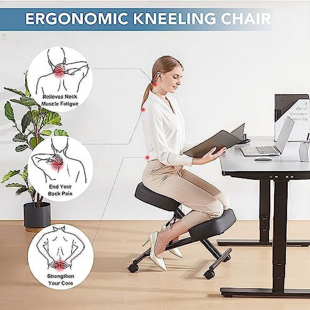 Ergonomic Kneeling Chair for Office and Home, Adjustable Stool Posture ...