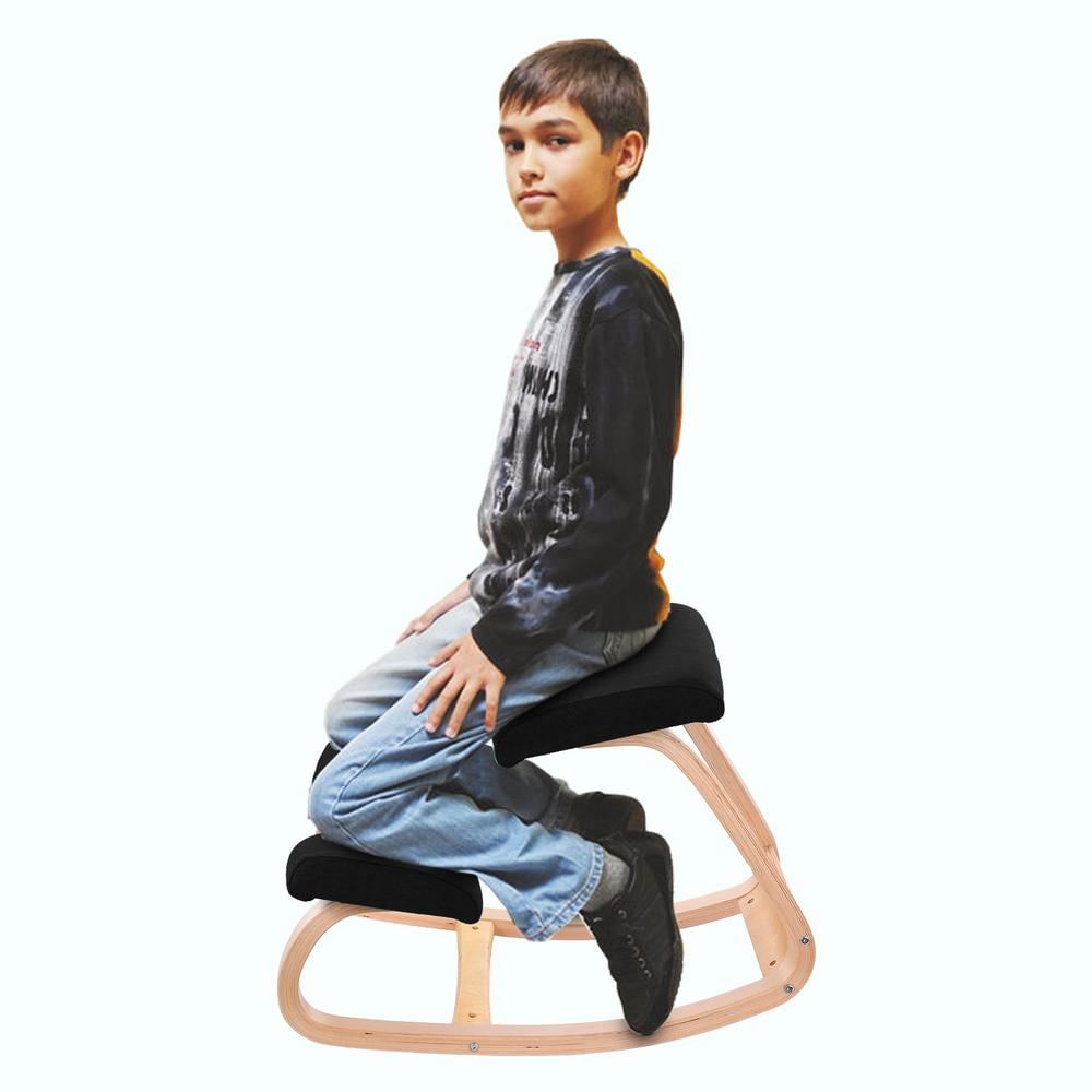 Ergonomic Kneeling Chair | Rocking Wooden Computer Desk Chairs ...