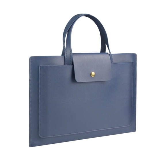 Ergonomic Laptop Carrying Bag PU Leather Waterproof Laptop Sleeve For ...
