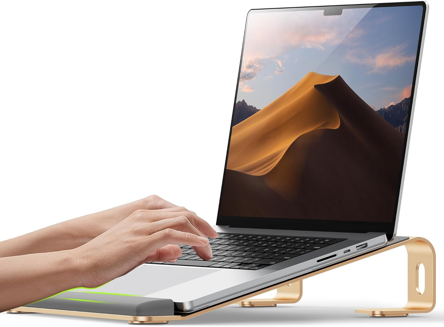 Ergonomic Laptop Stand for Desk, Ergonomic Computer Stand with Wrist ...