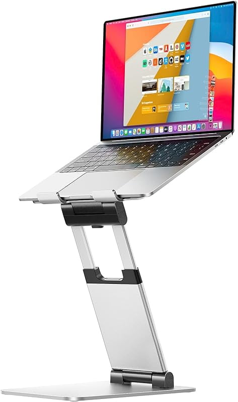 Ergonomic Laptop Stand for Desk, Sit to Stand Laptop Riser, Adjustable ...