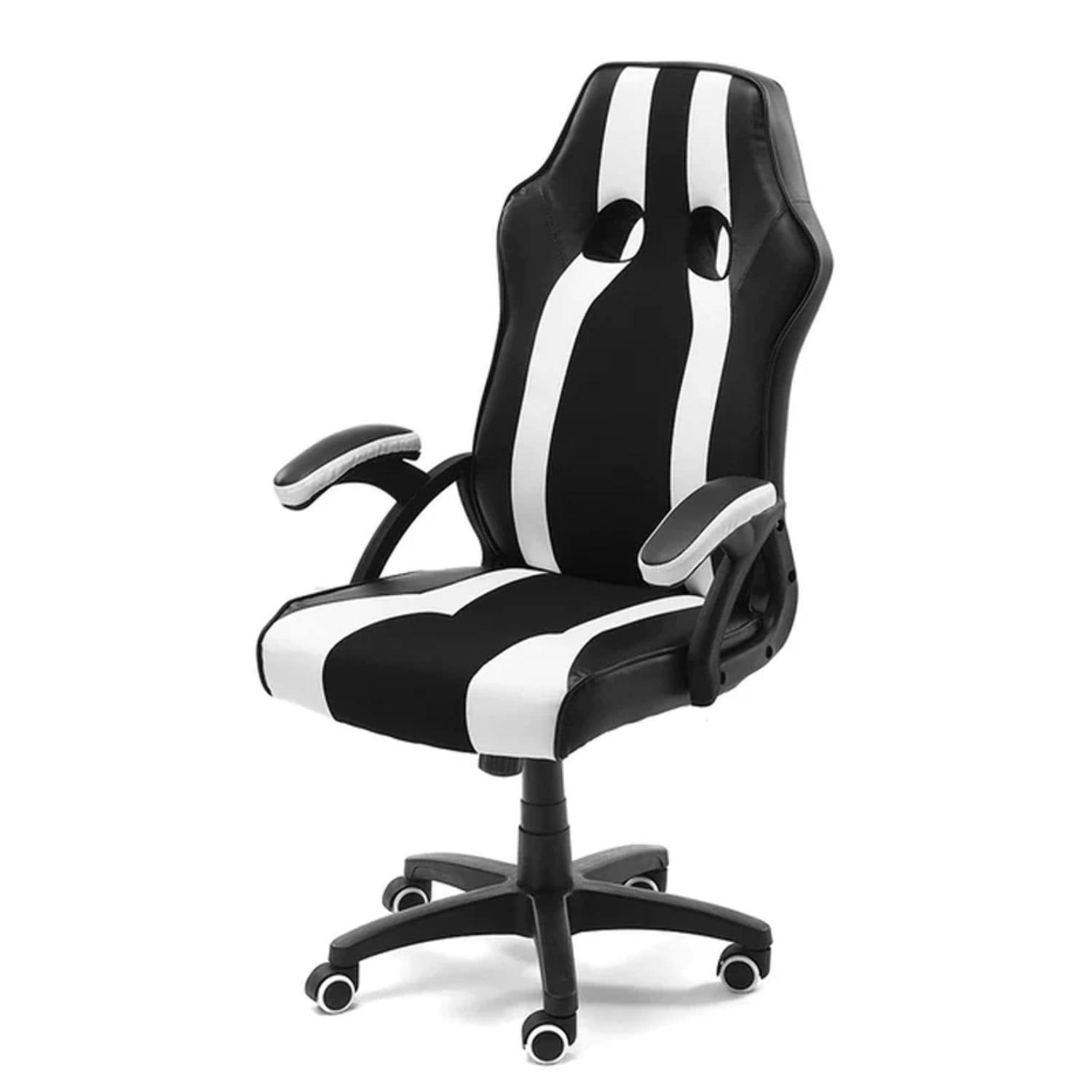 Ergonomic Leather Office Gaming Chair with Swivel Function and Lifting ...
