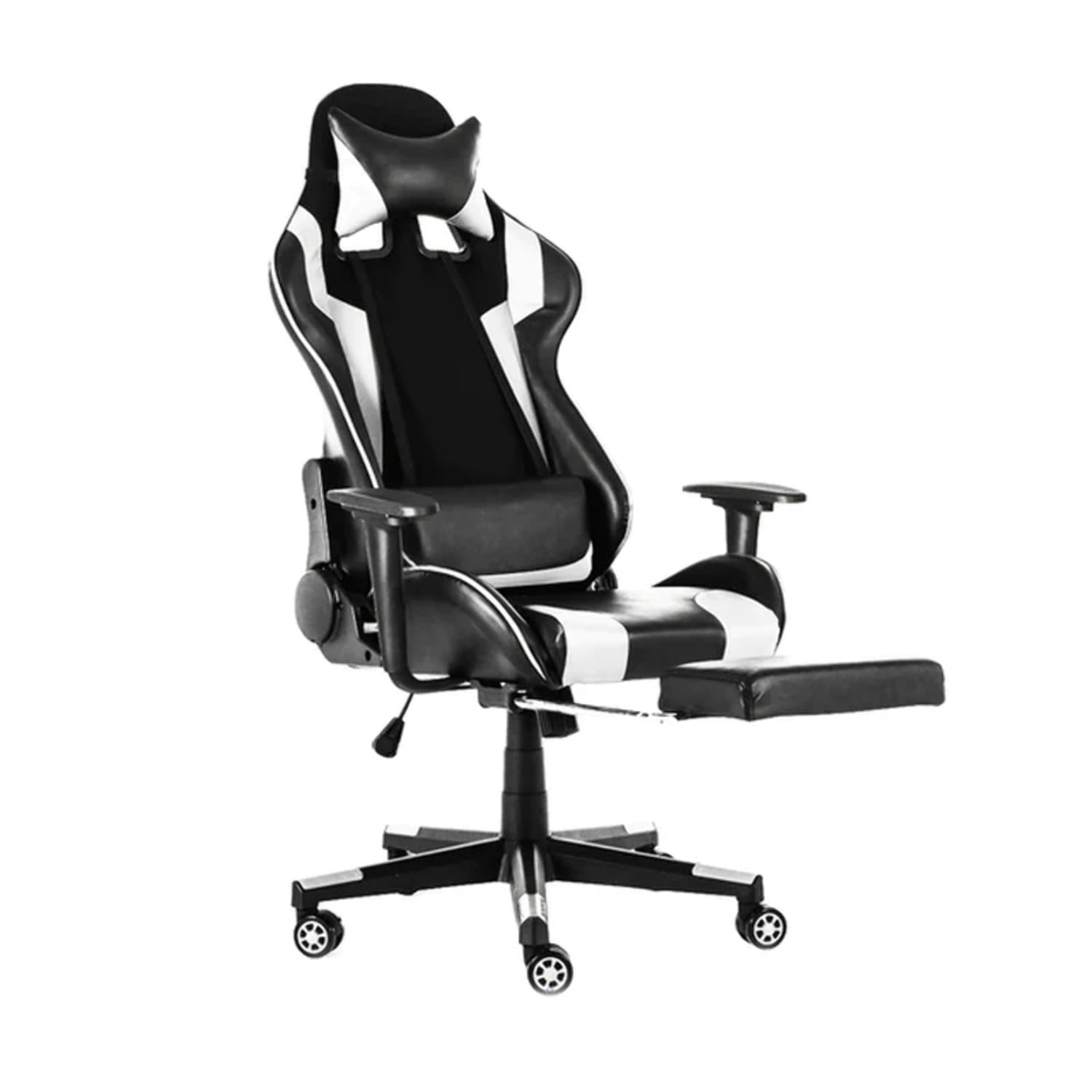Ergonomic Leather Office Gaming Chair with Swivel Function and Lifting ...