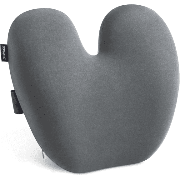 Ergonomic Lumbar Support Cushion Memory Foam Back Pillow For Chair ...