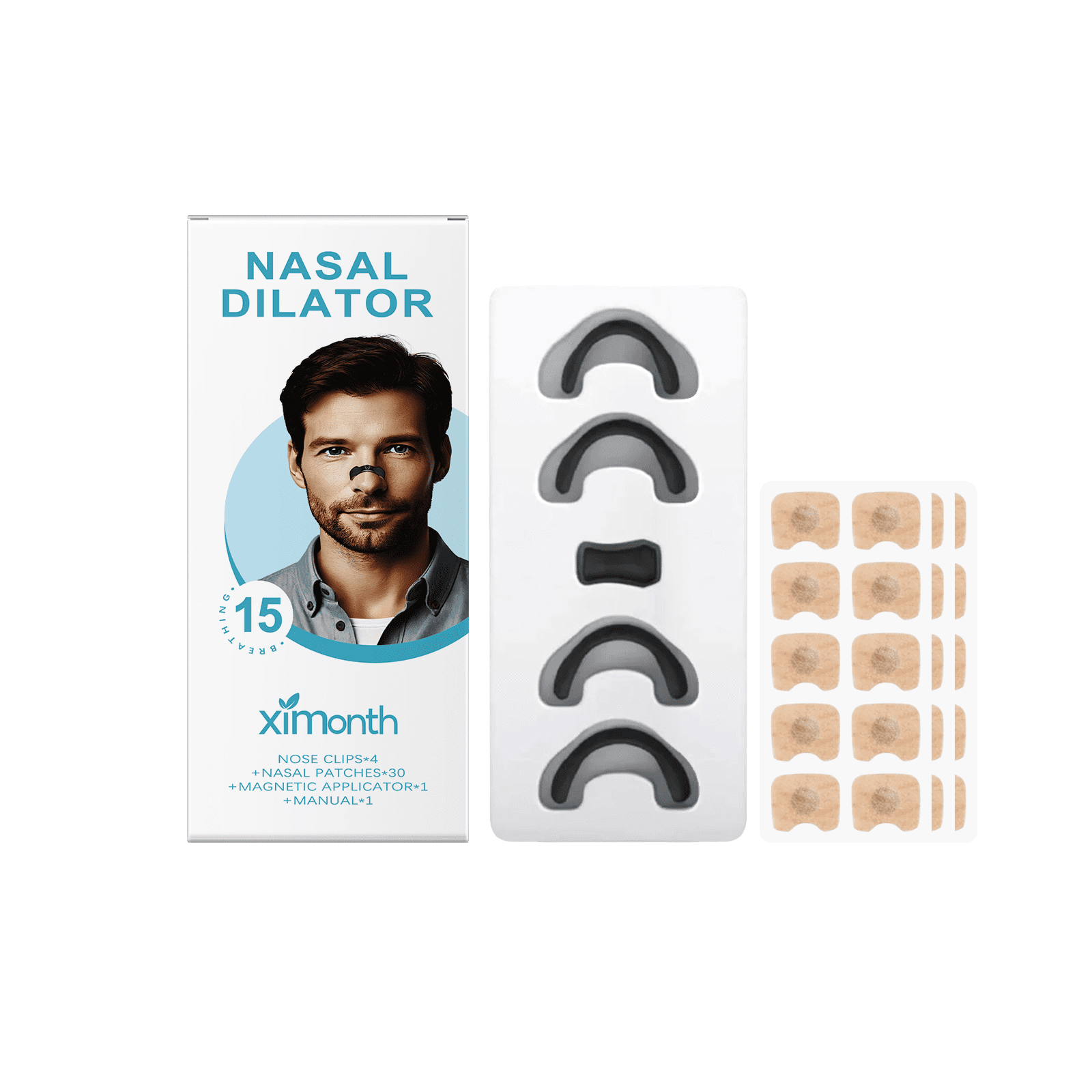 Ergonomic Magnetic Nasal Patch for Enhancing Breathing and Sleep ...
