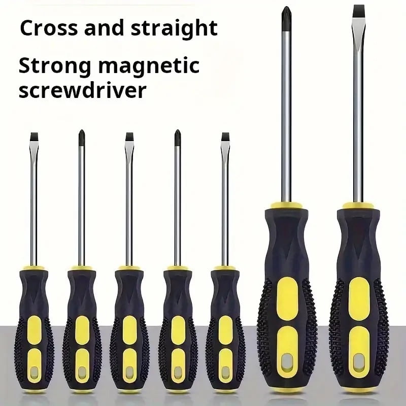 Ergonomic Magnetic Screwdriver Kit with Comfort Grip, Flat, And Torx ...