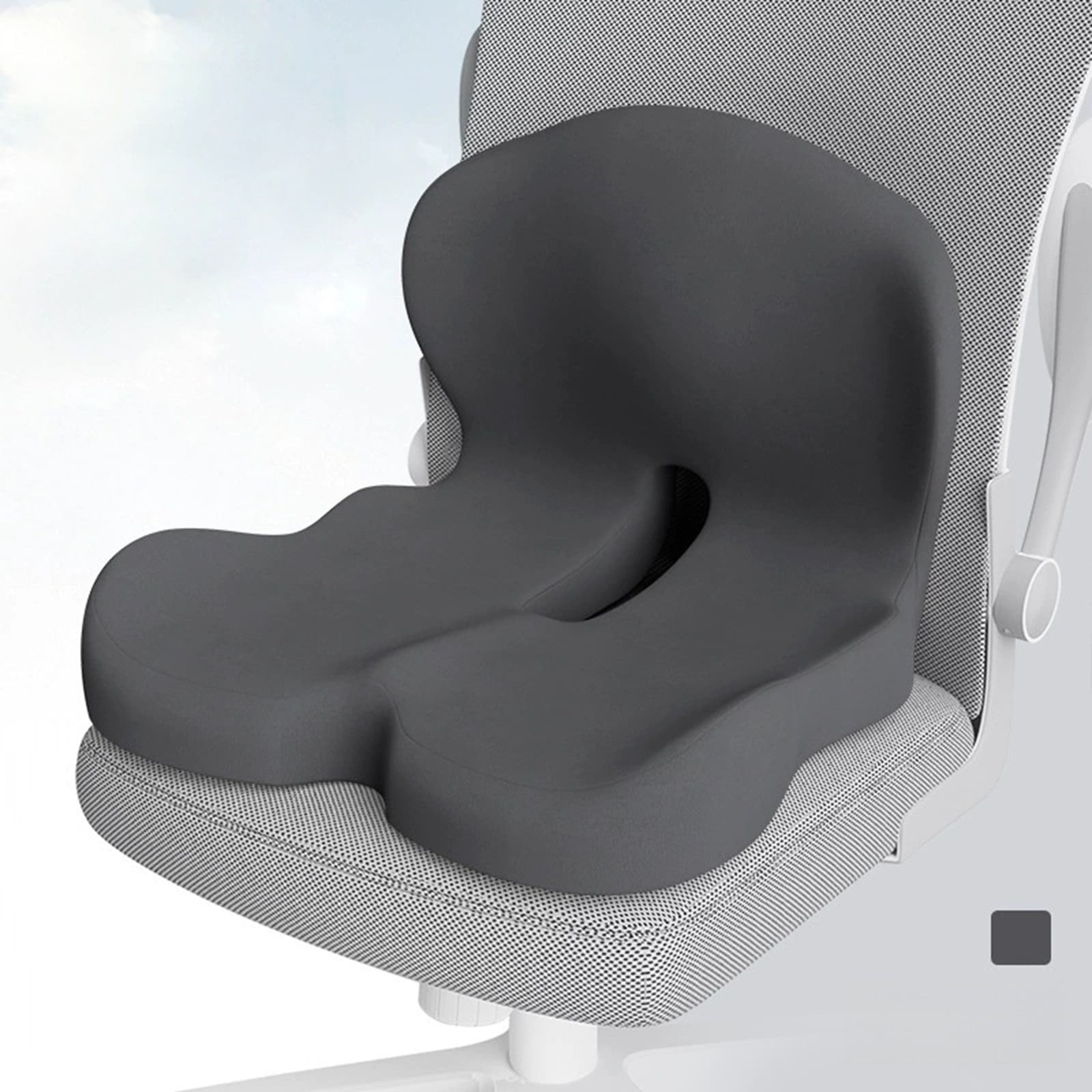 Ergonomic Memory Foam Car Seat Cushion with Lumbar Support Backrest for ...