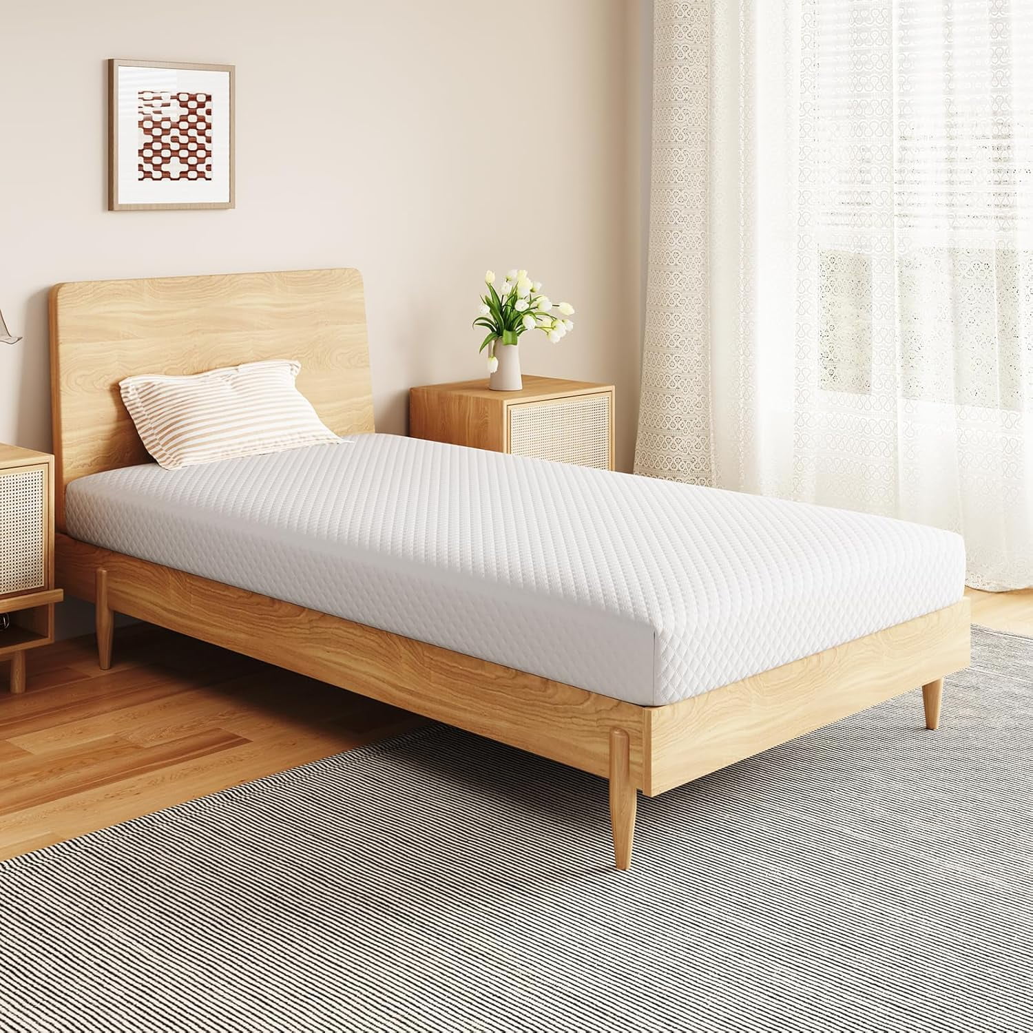 Ergonomic Memory Foam Mattress – Body-Conforming Back Pain Relief ...