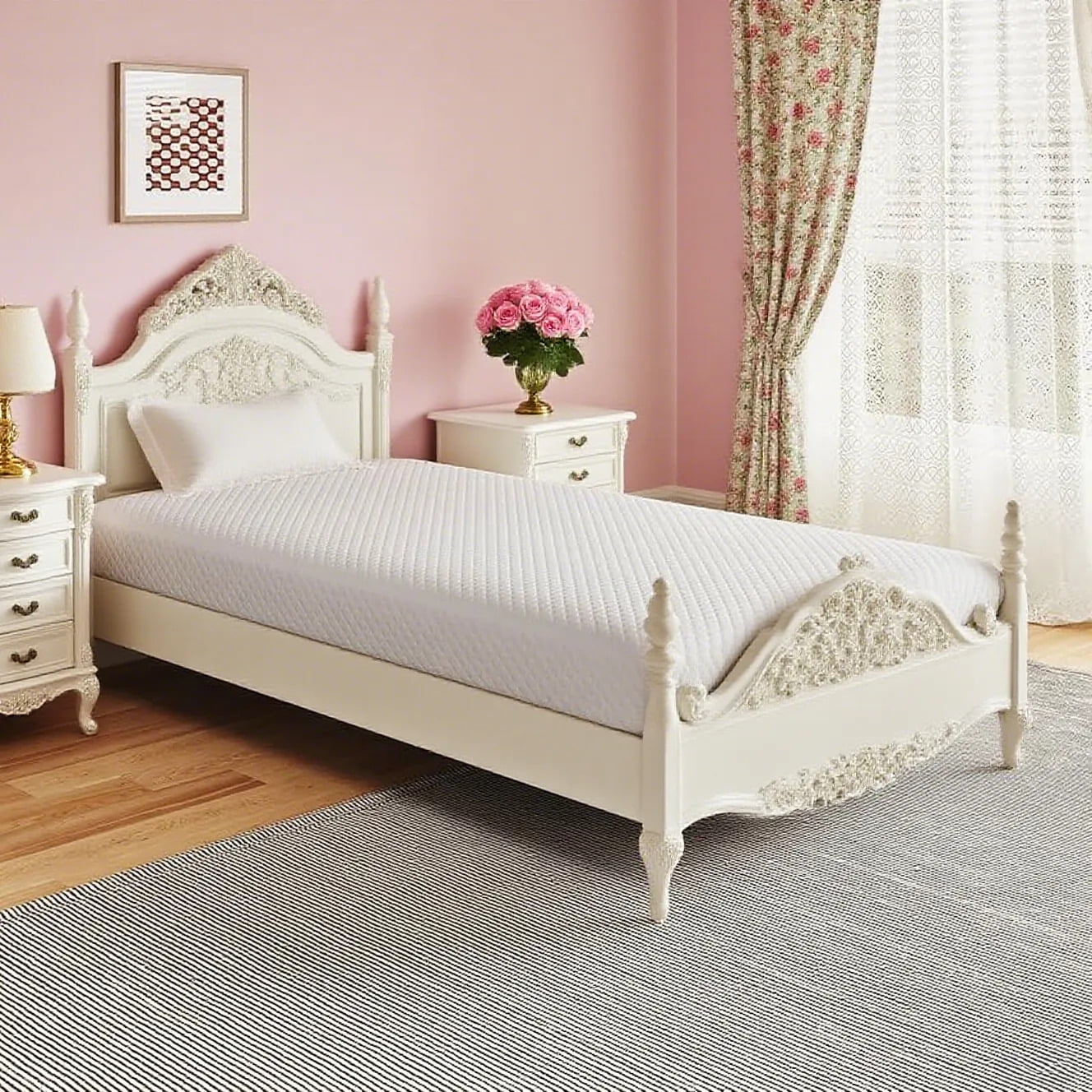Ergonomic Memory Foam Mattress Body-Conforming Back Pain Relief ...