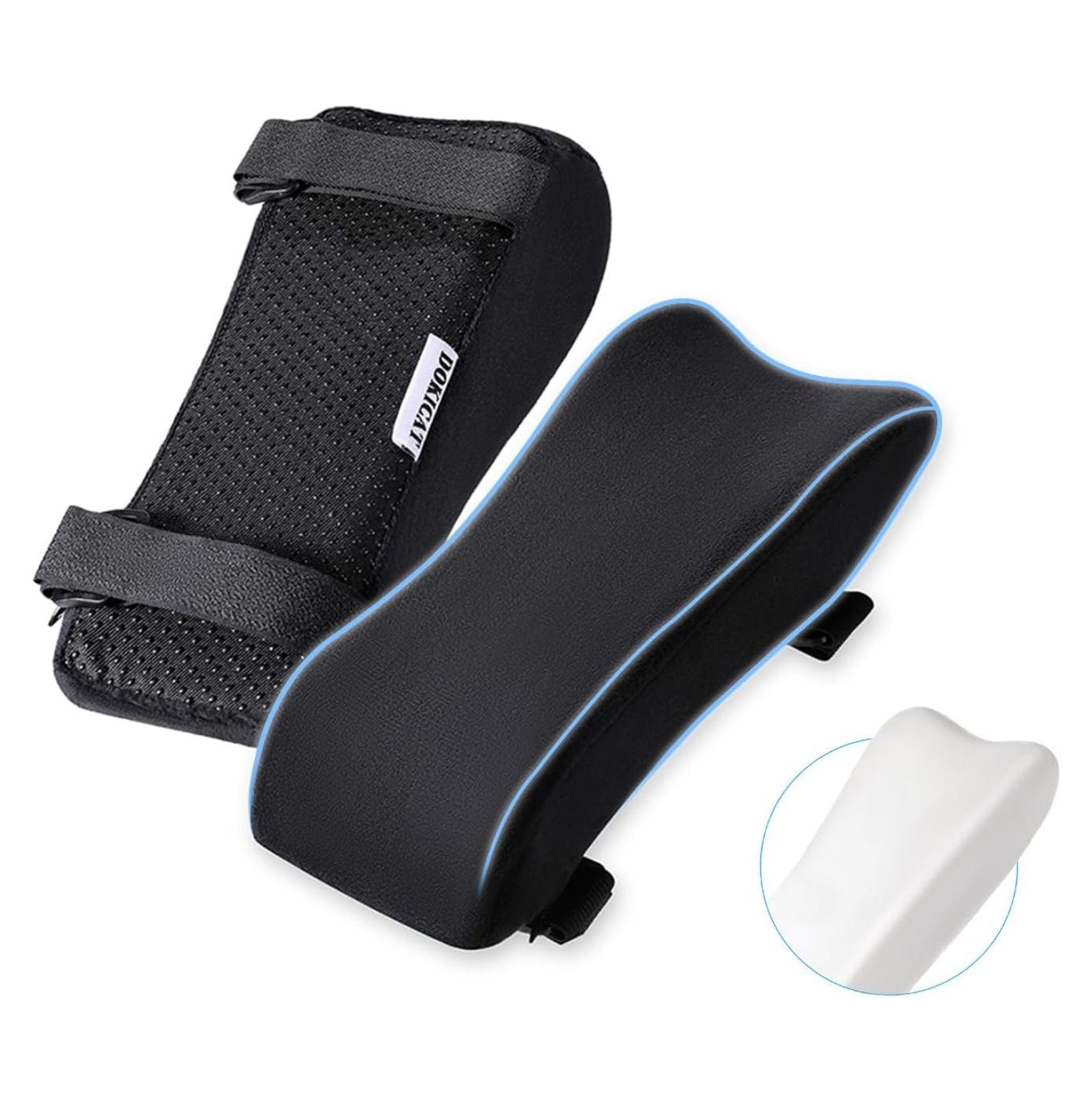 Ergonomic Memory Foam Office Chair Armrest Pads, Gaming Chair Arm Rest ...
