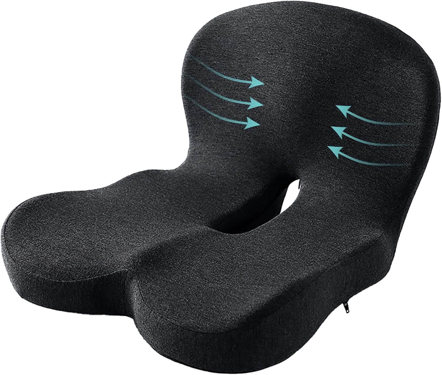Ergonomic Memory Foam Seat Cushion for Truck Drivers, Office Chairs ...