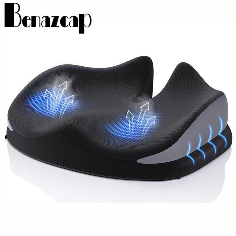 Ergonomic Memory Foam Seat Cushion for Office, Gaming Chair, & Car ...