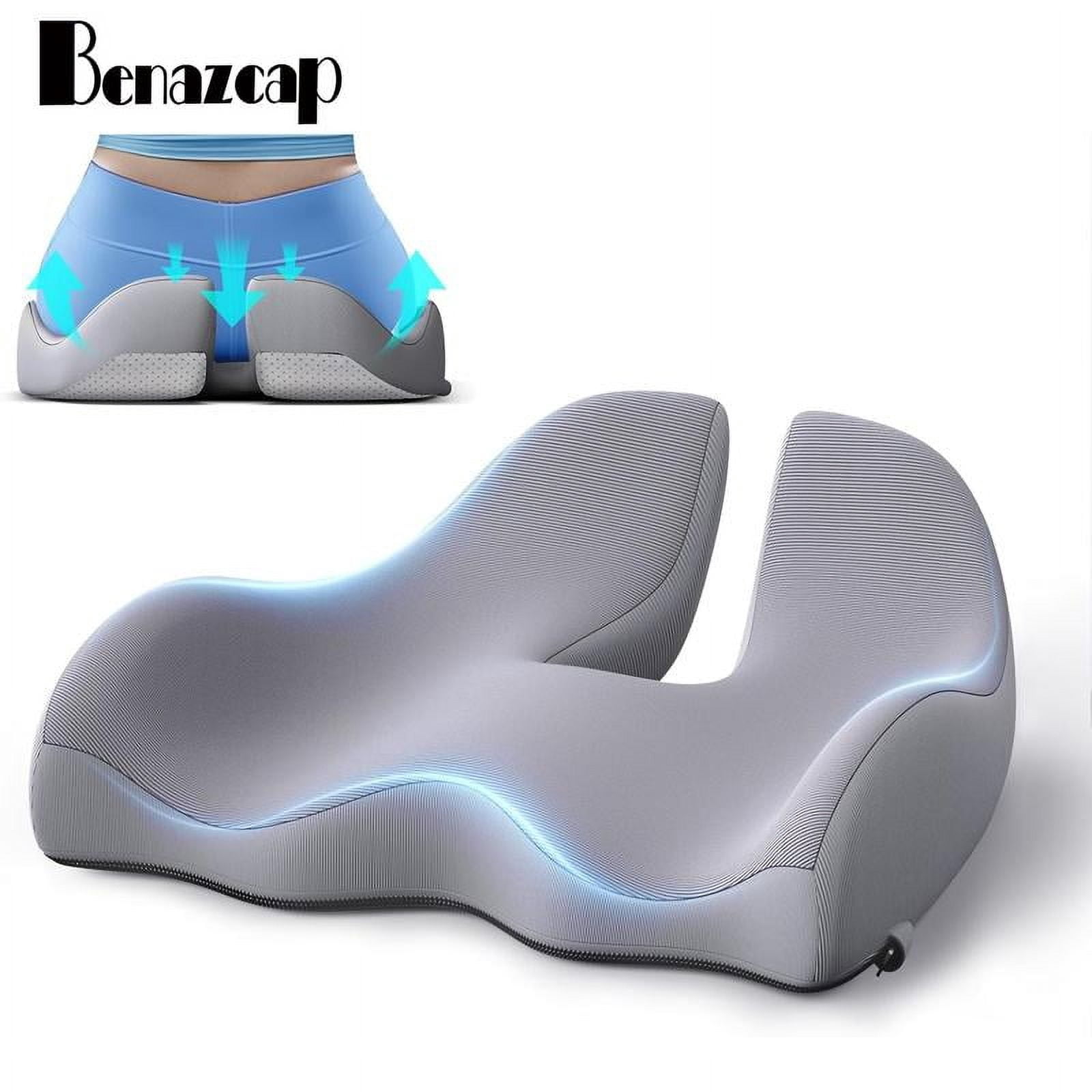 Ergonomic Memory Foam Seat Cushion for Office, Gaming Chair, & Car ...